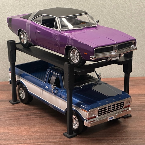 Toys | 118 Scale 4post Car Lift For Toy Model Cars Garage Diorama ...